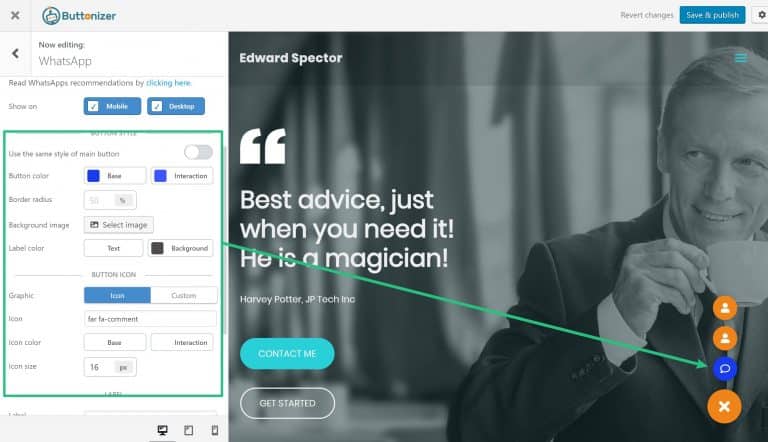 Buttonizer Review: Add Flexible Floating Action Button(s) to WordPress - EngageWP